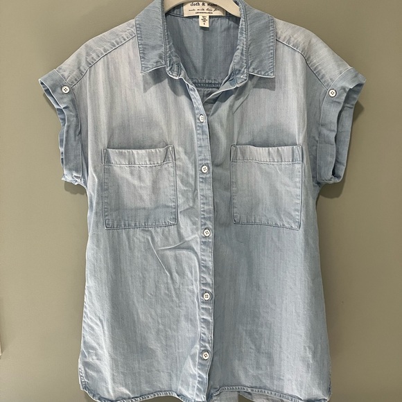 cloth & stone | Tops | Cloth Stone For Anthropologie Short Sleeve ...
